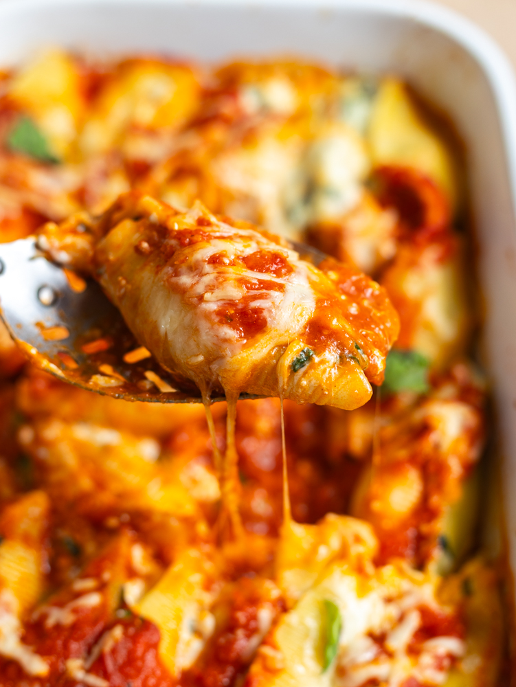 Stuffed Shells with Cottage Cheese (High Protein!) • Daisybeet