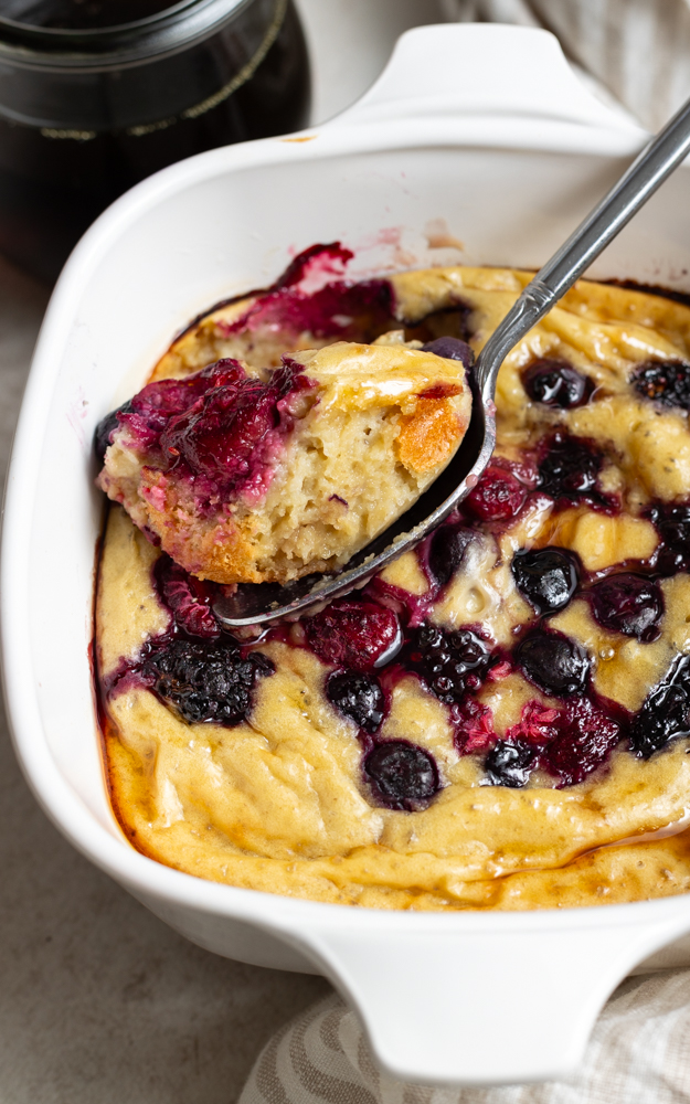 Baked Protein Pancake Bowl • Daisybeet